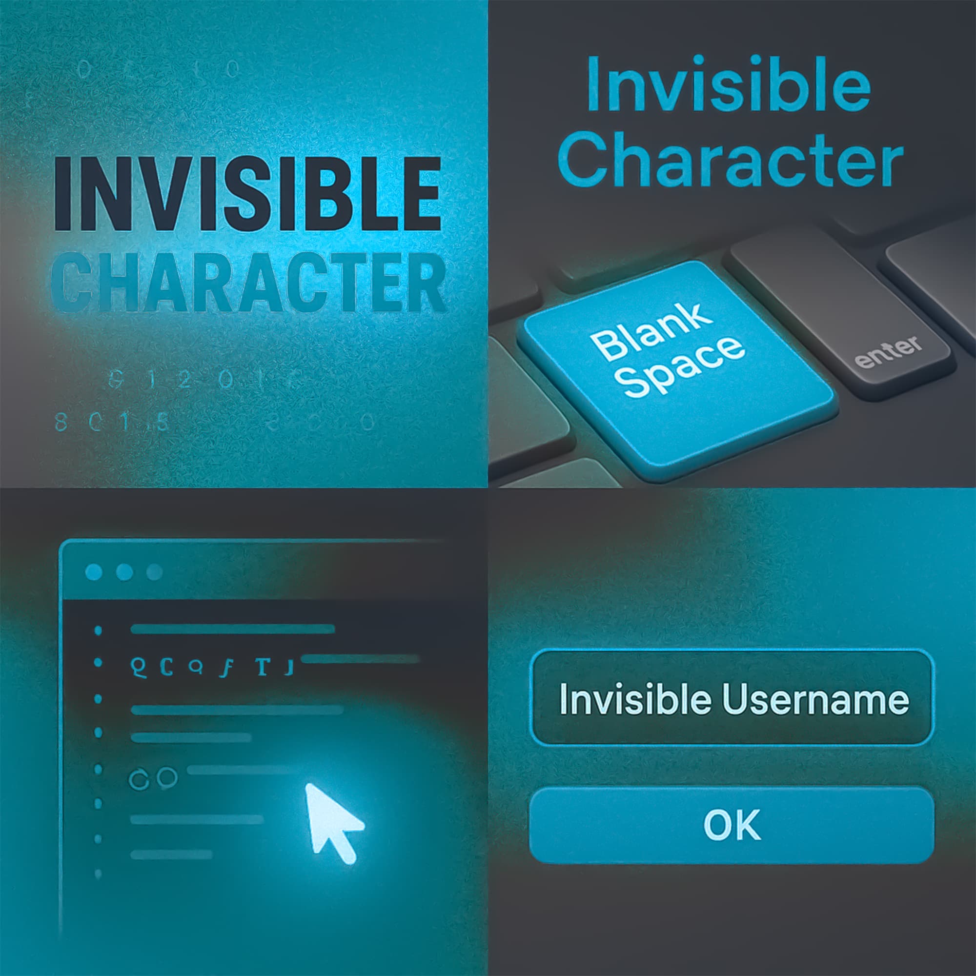 Invisible Characters ( ) - Blank Space Copy and Paste